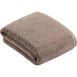 Vossen Badetuch &raquo;Vegan Life&laquo; 100% vegan grau Webfrottier, Obermaterial: 100% Baumwolle B/L: 100cmx150cm, 1 Stk., Webfrottier