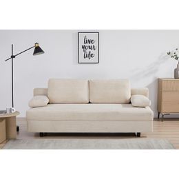 OTTO home Schlafsofa &raquo;ONNIKO Cord, Breite: 192 cm, Liegefl&auml;che 121x192 cm, softer Cord-Bezug&laquo; mit Bettfunktion & Bettkasten 100% Polyester B/H/T: 