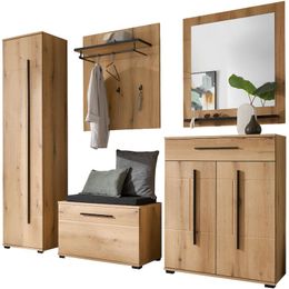 Home Affaire Garderoben-Set &raquo;Cantara, moderne Garderobe, Komplettset mit viel Stauraum&laquo; Komplett-Set, 5 Stk. tlg. B/H/T: 230cmcm x 201cmcm x 39cmcm