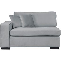 Home Affaire Sofaelement &raquo;Skara XXL&laquo; Modul XXL - zum eigenen Zusammenstellen, Armlehne links/rechts w&auml;hlbar grau 100% Polyester Samtoptik, Armlehne 