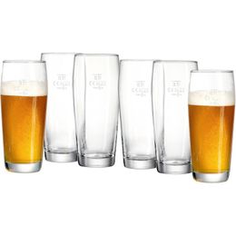 Ritzenhoff & Breker Bierglas &raquo;Willi&laquo; 500 ml, 6-teilig transparent Glas &Oslash; 8cm x 18cm, 500ml, 6 Stk.
