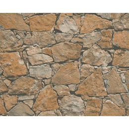 Livingwalls living walls Vliestapete &raquo;Best of Wood`n Stone 2nd Edition&laquo; Motiv Steinoptik gemustert leicht strukturiert Steintapete matt leicht strukturiert 