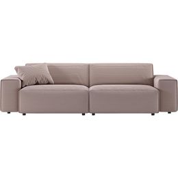 Home Affaire Big-Sofa &raquo;Glimminge auch in Breitcord, Feincord + Easy care-Bezug,&laquo; besondere Kedern&auml;hte Zierkissen rosa 12% Polyaxryl, 88% Polyester B/H