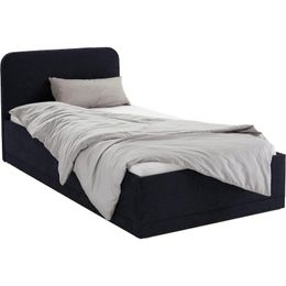 Westfalia Schlafkomfort Polsterbett inkl. Bettkasten bei Ausf&uuml;hrung mit Matratze schwarz Bezug Bett: wahlweise Microfaser (100% Polyester), Strukturstoff (77% Polyester, 23% 