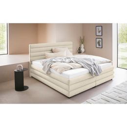 LeGer Home by Lena Gercke Polsterbett &raquo;Maylis&laquo; wahlweise mit und ohne Matratze und Lattenrost, auch in 200cm Breite beige 100% Polyester Liegefl&auml;che 