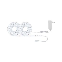 Paulmann LED-Streifen &raquo;SimpLED Stripe Set 10m 22W 230/12V DC Wei&szlig; Metall Kunststoff&laquo; 1 Stk.-flammig wei&szlig; Flammen 1 Stk., Gesamtl&auml;nge 11,8m