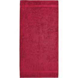Dyckhoff Strandtuch &raquo;Planet&laquo; rot Walkfrottier, Obermaterial: 100% Baumwolle B/L: 70cmx200cm, 1 Stk., Walkfrottier