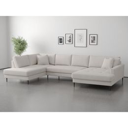 Trends by HG Wohnlandschaft &raquo;Summer&laquo; U-Form, B: 360cm in Cord & Struktur beige 90% Polyester;10% Nylon B/H/T: 360cm x 86cm x 195,5cm, Struktur, 