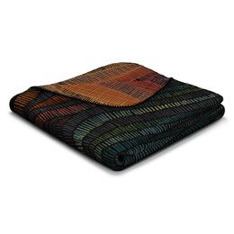 Biederlack Wohndecke &raquo;Vivid Waves&laquo; kuscheliger Blickfang bunt Kaschmir, Wolle B/L: 130cm x 170cm