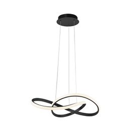 JUST LIGHT Pendelleuchte &raquo;MARIA&laquo; LED-Board 1 Stk. Warmwei&szlig; LED, dimmbar, Switchmo schwarz 1, H: 120cm, 1 Stk.