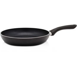 Kr&uuml;ger Bratpfanne &raquo;Aluminium Pfanne flach Venezia&laquo; Aluminium 1 Stk. tlg. f&uuml;r Induktions-Kochfelder geeignet schwarz &Oslash; 24cm + H&ouml;he 4,5cm