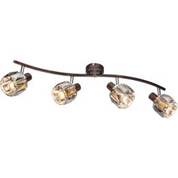 Globo LIGHTING Deckenspot &raquo;INDIANA&laquo; E14 1 Stk. Deckenstrahler f&uuml;r Wohn- & Esszimmer Bronze 4, H: 18cm, 1 Stk.