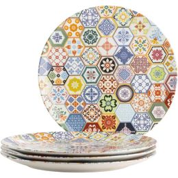 M&auml;ser M&Auml;SER Platzteller &raquo;Platzteller-Set Amarante, Steinzeug&laquo; bunt Steinzeug Einheitsgr&ouml;&szlig;e