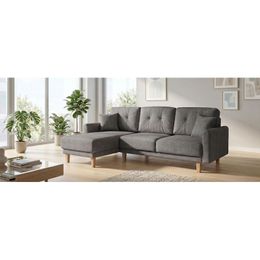 OTTO home Ecksofa &raquo;TRIPLO optionale Schlafsofa mit Bettkasten, Ma&szlig;e B/T/H: 234/164/89 cm&laquo; L-Form wahlweise mit Bettfunktion - Liegefl&auml;che 132x210 cm 