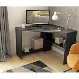 Home Affaire Schreibtisch &raquo;RINO&laquo; Breite 80 cm, Eckschreibtisch im modernen Design schwarz B/H/T: 80cm x 73cm x 80cm