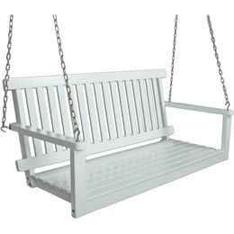 Garden Pleasure Gartenbank &raquo;AUGUSTA&laquo; wei&szlig; Holz B/H/T: 130cm x 57cm x 63cm