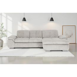 Die PlanBar Ecksofa &raquo;MP-IN16037 L-Form, Breite 289 cm, mit Federkern-Polsterung&laquo; mit Sitztiefenverstellung & Zierkissen 88% Polyester, 12% Polyamid B/