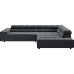 Home Affaire Ecksofa &raquo;Ancona, Ecksofa, incl. Kopfteilverstellung, Breite 319 cm, L-Form&laquo; wahlweise elektrische Sitztiefenverstellung 100% Polyester B/