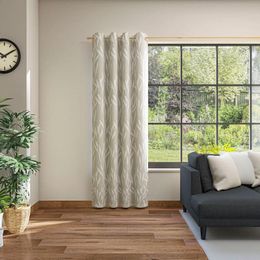 Neutex for you! Vorhang &raquo;Arosa Eco&laquo; &Ouml;sen 1 Stk. tlg. beige Baumwolle, Polyester 245cm, &Ouml;sen, 146cm