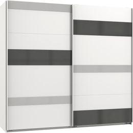 wimex Schwebet&uuml;renschrank &raquo;Monaco&laquo; mit Glaselementen wei&szlig; Holzwerkstoff Wei&szlig;, B/H/T: 270cm x 208cm x 65cm, T&uuml;ren: 2 Stk.
