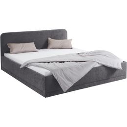 Westfalia Schlafkomfort Polsterbett inkl. Bettkasten bei Ausf&uuml;hrung mit Matratze grau Bezug Bett: wahlweise Microfaser (100% Polyester), Strukturstoff (77% Polyester, 23% 