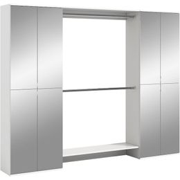 Home Affaire Garderoben-Set &raquo;Trondheim, Garderobenset 3-tlg. Breite 232 cm,&laquo; 3 Stk. tlg. wei&szlig; B/H/T: 232cmcm x 193cmcm x 34cmcm