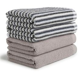 M&ouml;ve Handtuch Set &raquo;Bliss Handtuch Set&laquo; Set 4 Walkfrottier Perlstruktur mit leichtem Massageeffekt silber Walkfrottier, Obermaterial: 100% Baumwolle 4, 