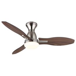 Globo LIGHTING Deckenleuchte &raquo;GALE&laquo; LED-Modul 1 Stk. warmwei&szlig; - kaltwei&szlig; Ventilator k&uuml;hlen-heizen holzoptik CCT 3000/4500/6000K braun &Oslash; 107cm H: 