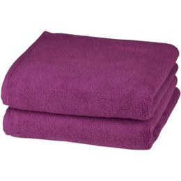 Ross Handt&uuml;cher &raquo;Sensual 9000&laquo; mit Aloe-Vera-&Ouml;l veredelt pink Frottier, Obermaterial: 100% Baumwolle B/L: 50cmx100cm, 2 Stk., Frottier