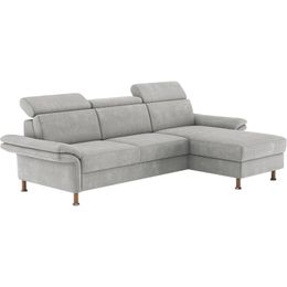 OTTO home Ecksofa &raquo;Calypso L-Form&laquo; mit motorischen Funktionen im Sofa und Recamiere grau 100% Polyester B/H/T: 260cm x 85cm x 172cm, Flachgewebe, 