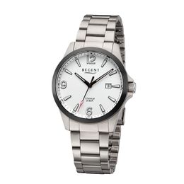 Regent Uhren Regent Damen Titanuhr Quarzuhr, Armbanduhr, Herrenuhr, analog, Tag silber Einheitsgr&ouml;&szlig;e