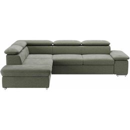 Sit & More sit&more Ecksofa &raquo;Valantine L-Form, B: 272 cm&laquo; mit Arm- & Kopfteilverstellung, optional mit Schlaffunktion braun 100% Polyester B/H/T: 272cm x 73cm x 