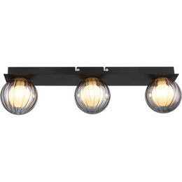 Globo LIGHTING Deckenleuchte &raquo;ANDER&laquo; G9 1 Stk. Deckenlampe/Glaskugeln/Wohnbereich schwarz H: 12,5cm, 1 Stk.