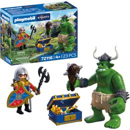 Playmobil Konstruktions-Spielset &raquo;Troll mit L&ouml;wenritterschatz (72116), Knights&laquo; Einheitsgr&ouml;&szlig;e Konstruktions-Spielset