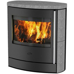 FIREPLACE Kaminofen &raquo;&raquo;Adamis Speckstein&laquo;&laquo; wei&szlig;e Feuerraumauskleidung schwarz