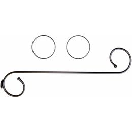 GOOD LIFE Himmelbettgarnitur &raquo;Antonia&laquo; mit 2 Deko-Ringen schwarz Metall B/H/L: 25cm x 80cm