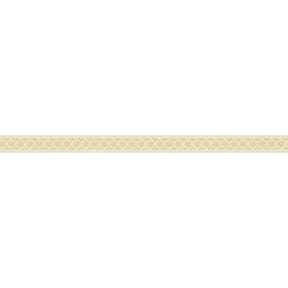 A.S. Cr&eacute;ation Bord&uuml;re &raquo;Only Borders&laquo; Barock gemustert ornamental glatt Bord&uuml;re Klassisch - Borte Wohnzimmer Schlafzimmer K&uuml;che Design Optik beige Vinyl B/L: 0,04m x