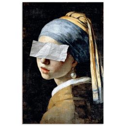 Artland Wandbild &raquo;M&auml;dchen mit dem Perlenohrring und Papier&laquo; Bilder von Frauen 1 Stk. tlg. als Alubild, Leinwandbild, Poster, Wandaufkleber in verschied. 