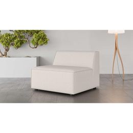 OTTO home Sessel &raquo;Bequemer Sessel Cavan, Ma&szlig;e B/T/H: 90/90/72 cm&laquo; ohne Armlehne, mit Wellenunterfederung, auch in Boucl&eacute; beige 100% Polyester Struktur