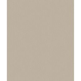 Vliestapete einfarbig moderne Tapete f&uuml;r Wohnzimmer Schlafzimmer K&uuml;che braun Vlies B/L: 0,53m x 10,05m