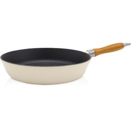 Kr&uuml;ger Bratpfanne &raquo;Einsenguss Pfanne SAVANNA&laquo; Gusseisen 1 Stk. tlg. f&uuml;r Induktions-Kochfelder geeignet beige &Oslash; 24cm + H&ouml;he 5cm