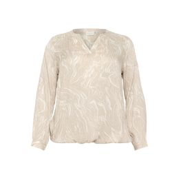 Kaffe Curve Bluse 'KCDiana' Damen Gr&ouml;&szlig;e XXXL taupe / offwhite