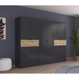 Rauch Dreht&uuml;renschrank &raquo;Kleiderschrank Schrank Garderobe W&auml;scheschrank TICAO&laquo; Schubladen in der H&ouml;he variabel positionierbar, mit 2 ger&auml;umigen 