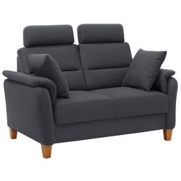 Home Affaire 2-Sitzer &raquo;Palmera, B: 149 cm&laquo; mit Federkern grau 100% Polyester;Struktur (100% Polyester);Luxus-Microfaser in Lederoptik (100% Polyester)