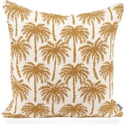 HOCK Dekokissen &raquo;Vamosa Palms&laquo; Outdoorkissen inkl. F&uuml;llung, 45x45cm, Dekokissen, Palmen, schwarz gelb Obermaterial: 60% Polypropylen, 40% Polyacryl B/L: 