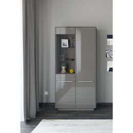 set one by Musterring Standvitrine &raquo;Reno&laquo; 1 Stk. tlg. Mit Sockel in diversen Farben, 193 cm H&ouml;he & Farbauswahl Glas, Holzwerkstoff anthrazitmatt lack,