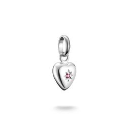 Thomas Sabo Damen Thomas Sabo Charm Herz &raquo;Charm Herz mit Stern - Connect&laquo; mit Rubin (synth.), Zirkonia (synth.) bunt Einheitsgr&ouml;&szlig;e