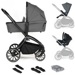 BABYGO Kombi-Kinderwagen &raquo;Harmony 3in1&laquo; inkl. Babyschale mit Adaptern grau Einheitsgr&ouml;&szlig;e Kombi-Kinderwagen