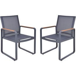 Garden Pleasure Sessel &raquo;SILEA&laquo; Set, 2 Stk. tlg. leicht verstaubar B/H/T: 56cm x 85cm x 60cm