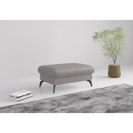 Sit & More sit&more Polsterhocker &raquo;Morris&laquo; mit praktischen Stauraum grau B/H/T: 103cm x 44cm x 69cm, NaturLEDER ,mit Stauraum